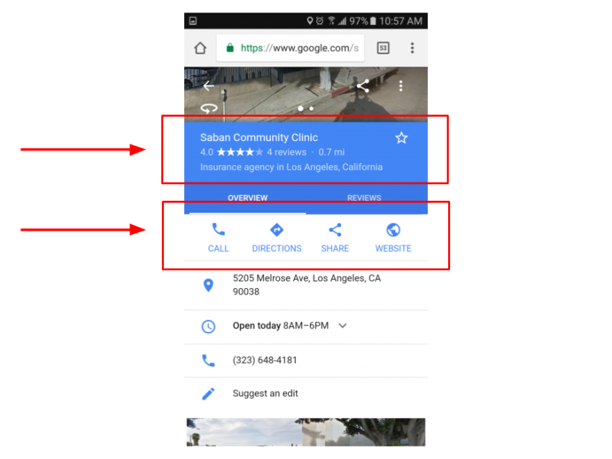 Finding a Health Center with Google Maps