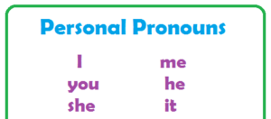 Personal Pronouns - Level 1